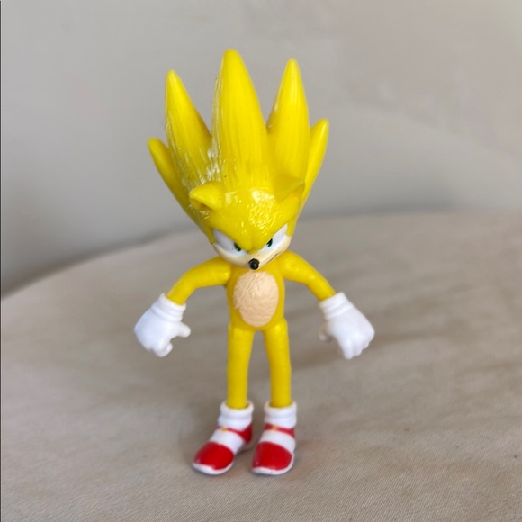 Toys | Rare Supersonic Sonic The Hedgehog 2 Movie Yellow Action Figure ...